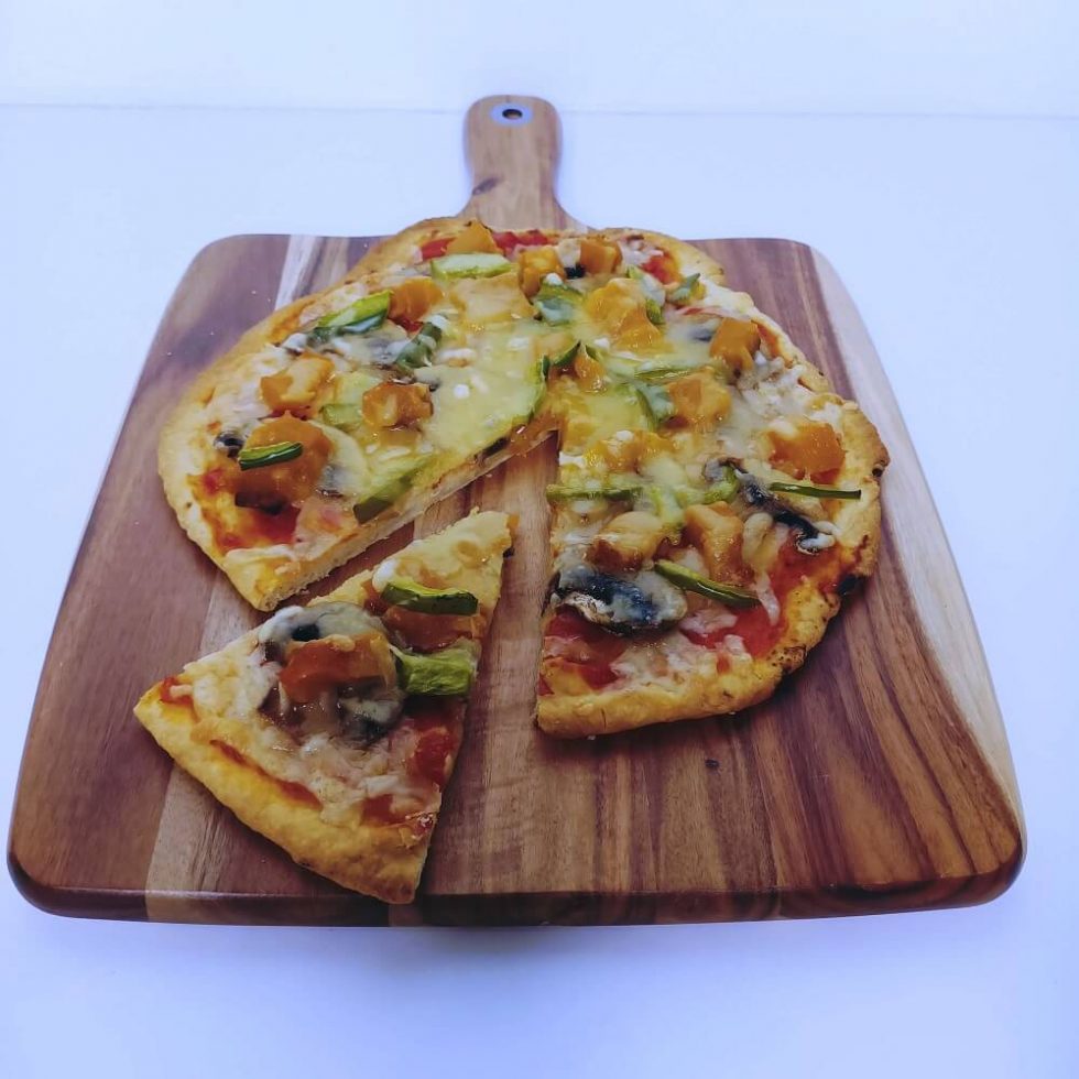 Quick and easy "cheats" pizza from a scone dough base